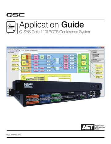 QSC Core 110f POTS Conference System Application Guide | Manualzz