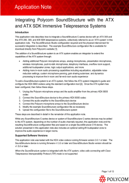 Polycom SoundStructure C16 - Application Note, Installation manual ...