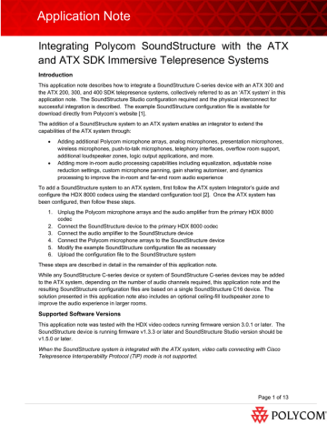 Polycom SoundStructure C16 Application Note | Manualzz
