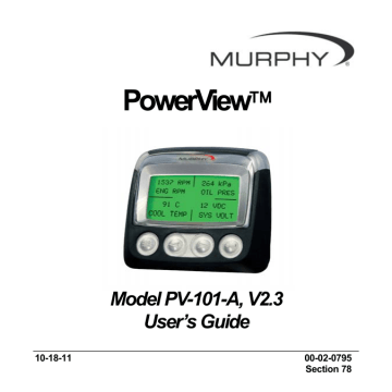 PowerView PV-101-A User's Guide | Manualzz