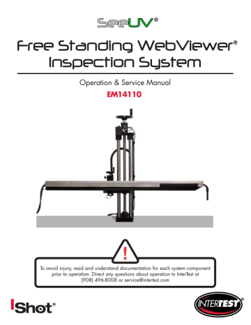InterTest Free Standing WebViewer Inspection System EM14110 Operation ...