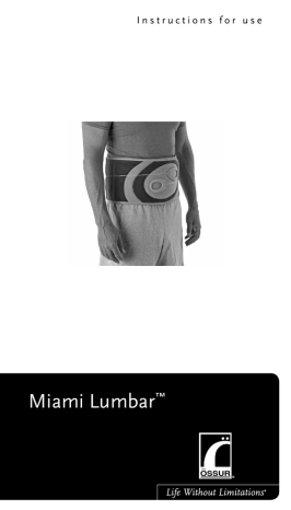 Miami Lumbar LSO Back Instructions | Manualzz