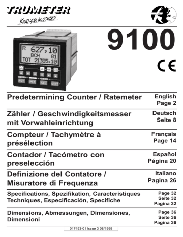 TRUMETER 9100 Counter Manual | Manualzz
