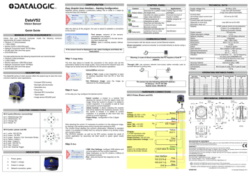 DATALOGIC DataVS2 REID Vision Sensor Quick Guide | Manualzz