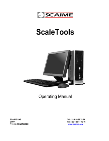 SCAIME Scales Tools IPC50/IPE50 DFW/DGT Operating Manual | Manualzz