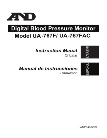 AND UA-767FAC User's Manual | Manualzz