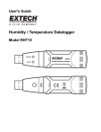 Extech RHT10 Humidity / Temperature Datalogger User's Guide | Manualzz