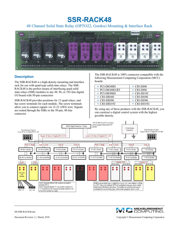 SSR-RACK 48 Datasheet | Manualzz