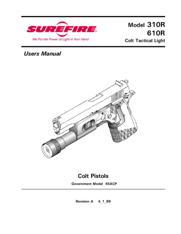 SureFire 310R-610R | Manualzz