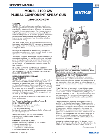 Binks FRP (Fiberglass-Reinforced Polymer) Spray Guns, FRP (Fiberglass ...