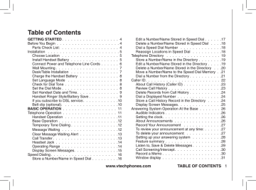 VTech IA5864 User manual | Manualzz