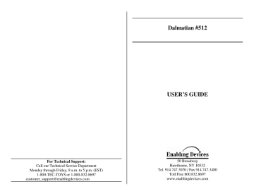 Dalmatian 512 User's Guide | Manualzz