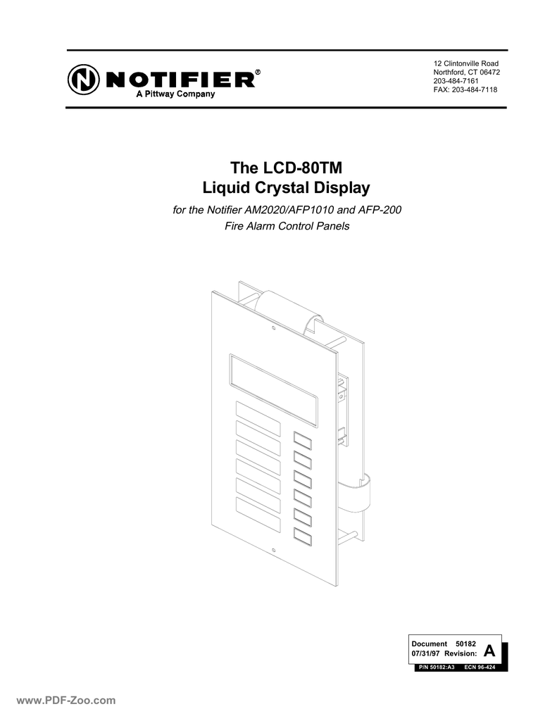 Notifier AFP-200 manual | Manualzz