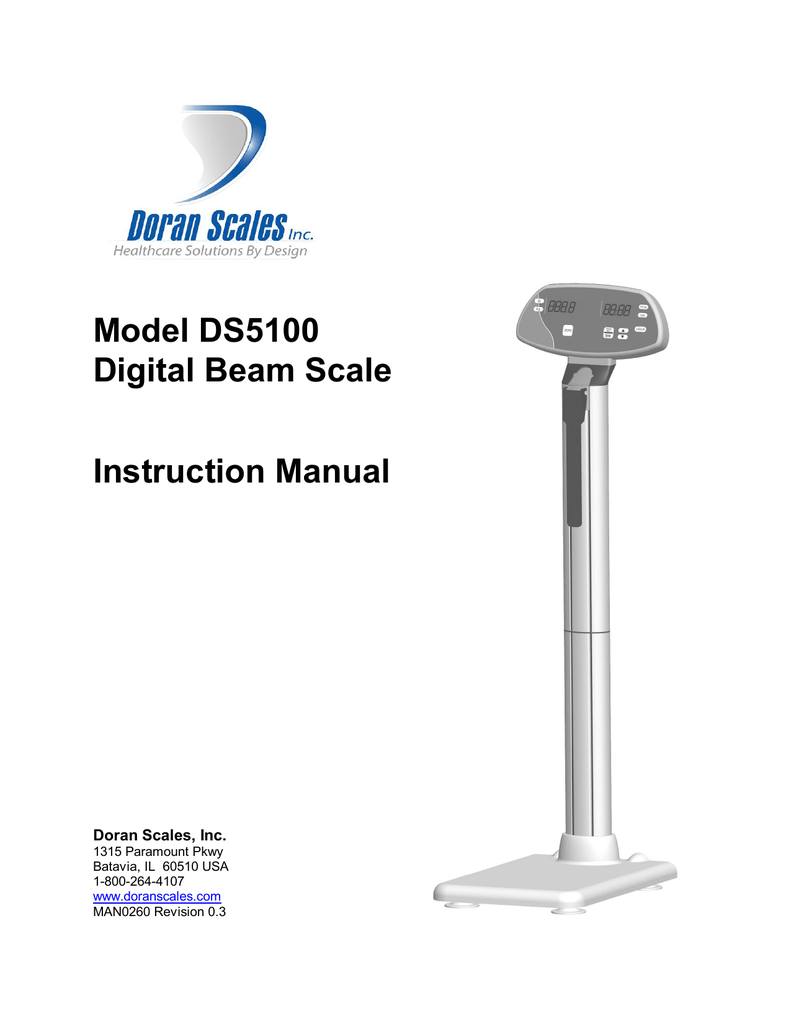 Doran Scales DS5100 Instruction manual | Manualzz