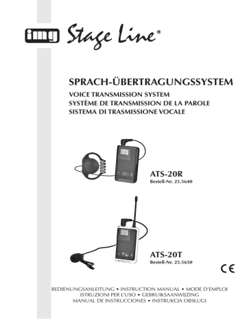 Stageline ATS-20T Instruction manual | Manualzz
