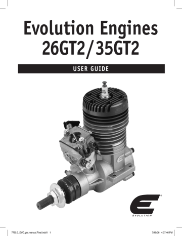 Evolution Engines GT2 26GT2/35GT2 User Guide | Manualzz