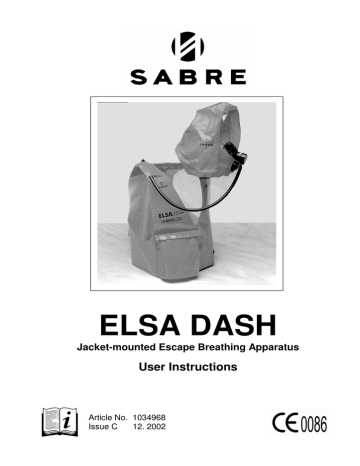 Escape Breathing Apparatus ELSA DASH User Instructions | Manualzz