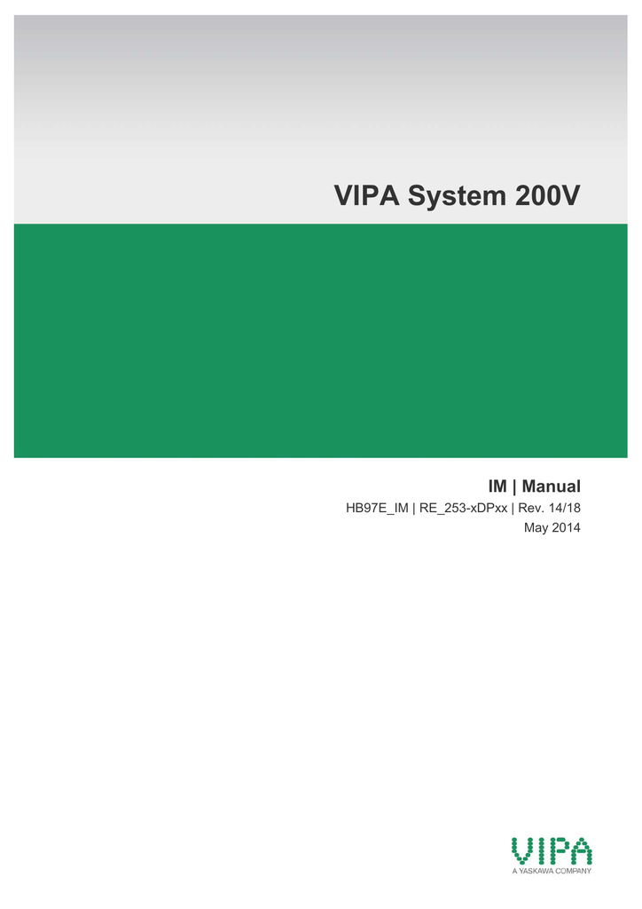 Vipa IM 253-xDPxx Owner's Manual | Manualzz
