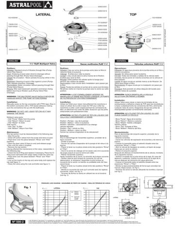 Astralpool 1 1/2” Multiport side outlet Owner's Manual | Manualzz