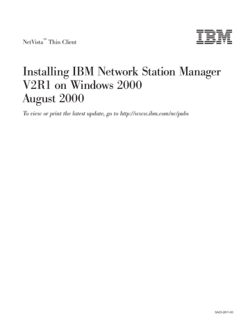 IBM Network Station Manager V2R1 User Manual | Manualzz