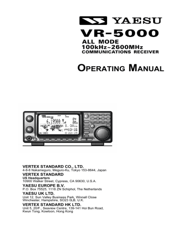 VR-5000 | Manualzz