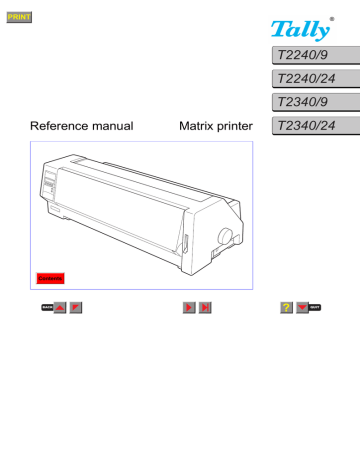 TALLY T2240 Reference Manual | Manualzz
