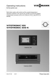 Viessmann VITOTRONIC 300-K - Installation And Service Instructions ...
