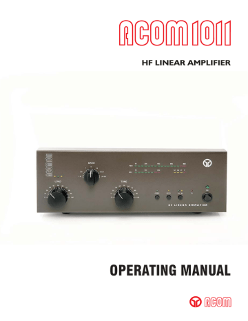 ACOM 1011 HF Linear Amplifier Operating Manual | Manualzz