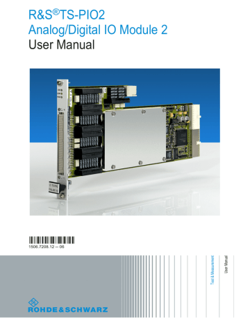 Analog/Digital IO Module TS-PIO2 User Manual | Manualzz