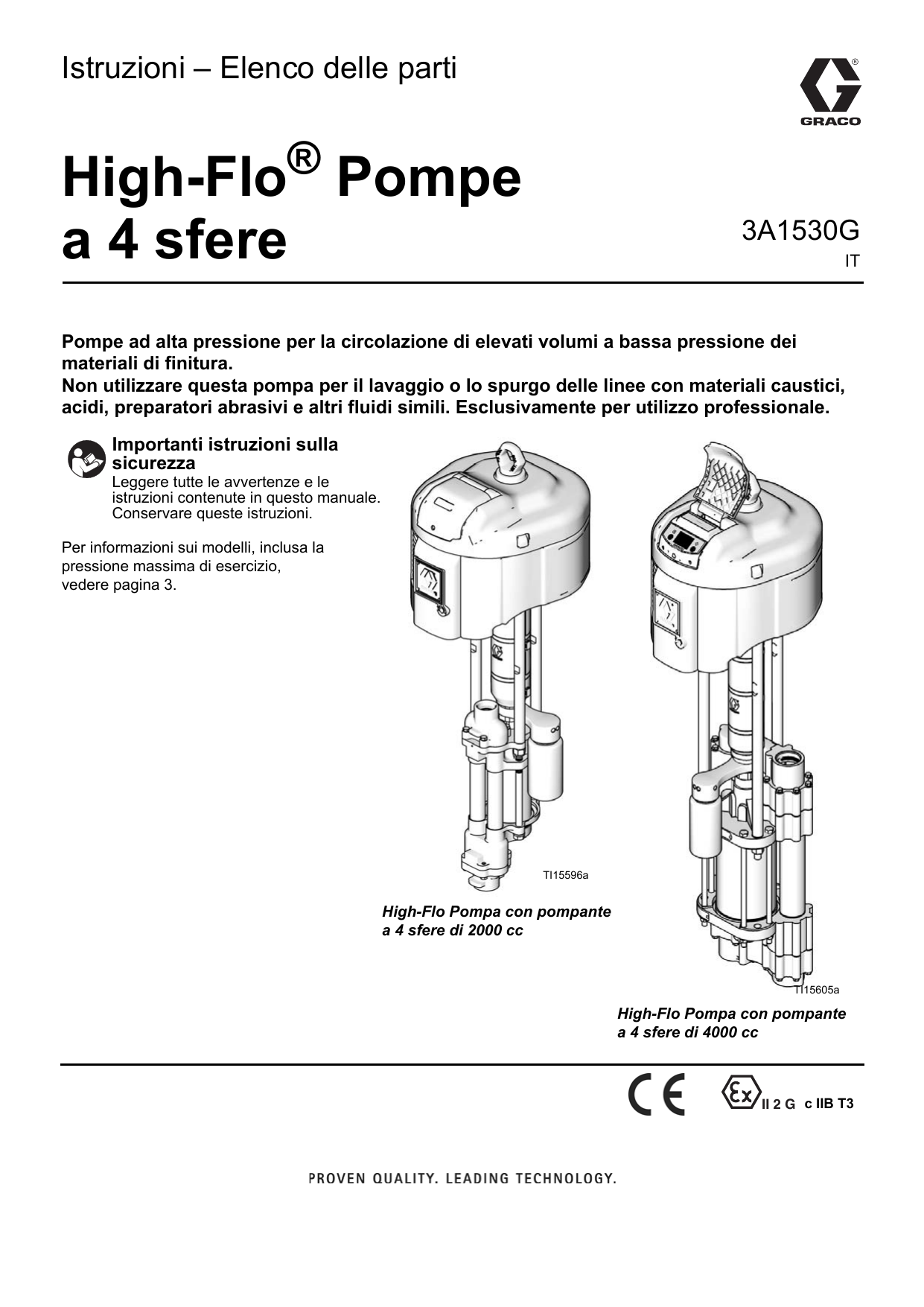 Graco 3A1530G, High-Flo 4-Ball Pumps Instructions | Manualzz