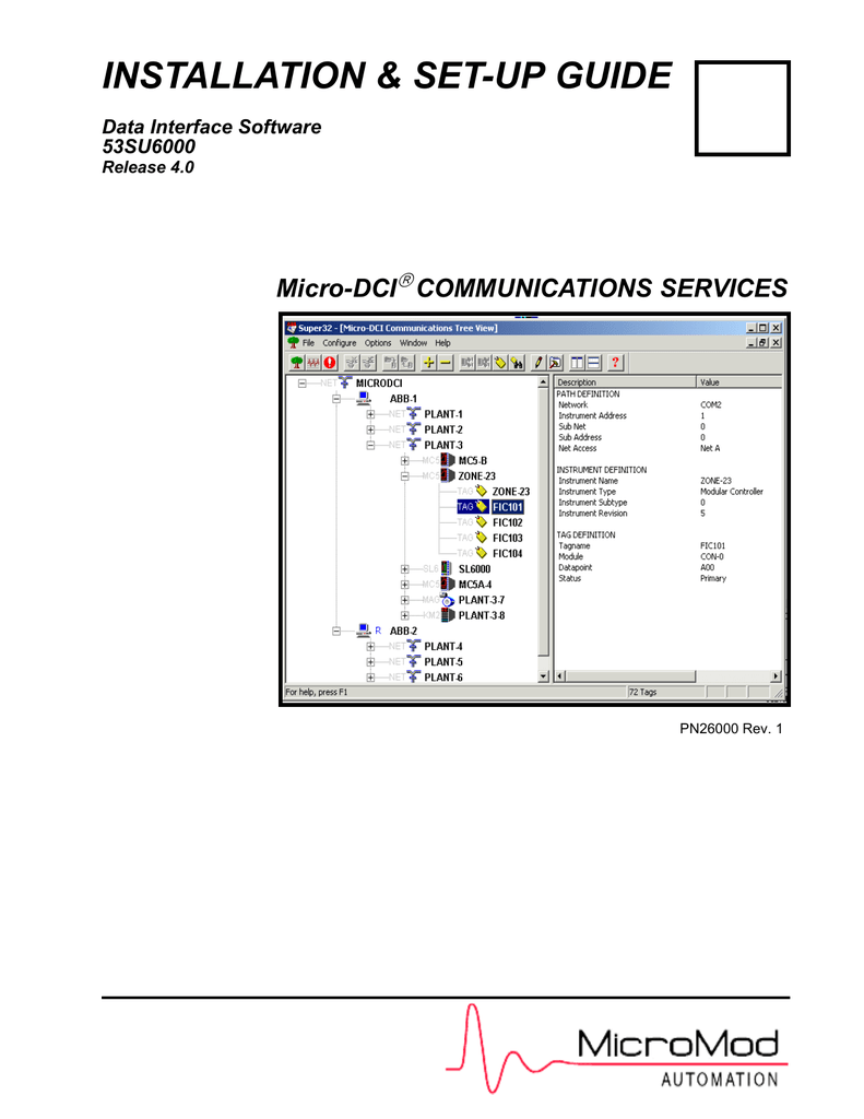 MicroMod 53SU6000 MicroDCI Owner's Manual | Manualzz