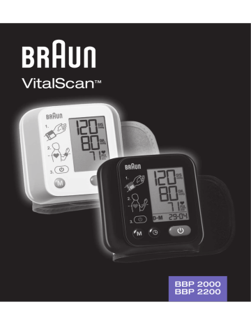 Tensiomètre Braun VitalScan BBP 2000, BBP 2200 - Manuel d'utilisation ...