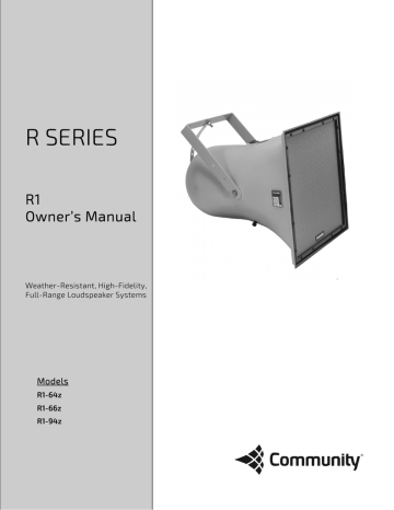 Community R1 Owner's Manual | Manualzz