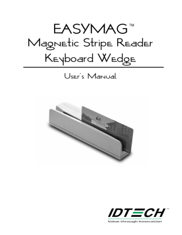 EasyMag Magnetic Stripe Reader User's Manual | Manualzz