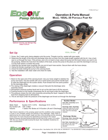 Edson 165AL-30-200 Operations & Parts Manual | Manualzz