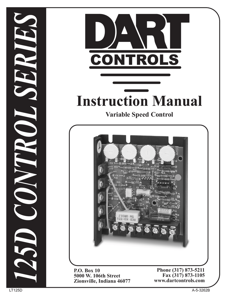DART Controls 123D Instruction manual | Manualzz