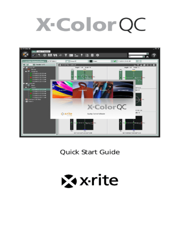 X-Rite X-Color QC Quick Start Guide | Manualzz