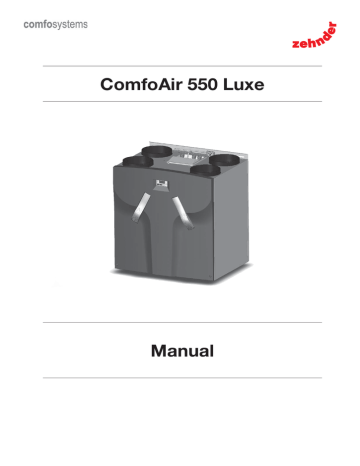 Ventilation System ComfoAir 550 Luxe Manual | Manualzz