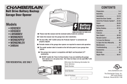 Chamberlain LW5000EV - Owner's manual, User Guide, User manual ...