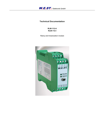 Ramp module RLM-112 A, RLM-112 I - Technical Documentation | Manualzz