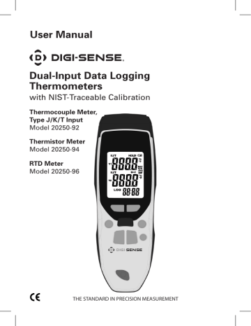 Digi-Sense 20250-92 User manual | Manualzz