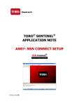 Toro Sentinel Central Application Note - NSN Connect Setup | Manualzz