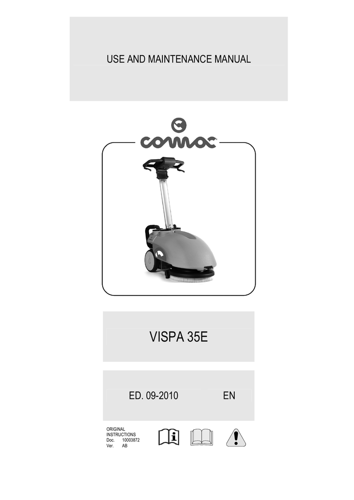 COMAC Vispa 35E Use and Maintenance Manual | Manualzz