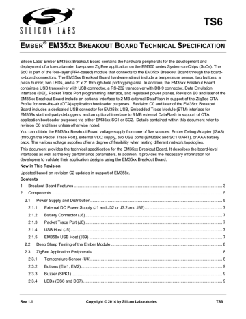 Silicon Labs EM35xx Breakout Board Technical Specification | Manualzz