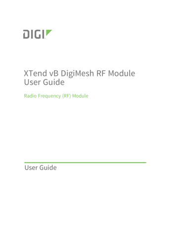 XTend vB DigiMesh RF Module User Guide | Manualzz