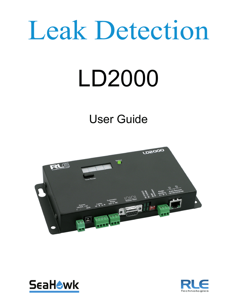RLE Technologies LD2000 User Guide | Manualzz