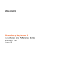 Bloomberg Keyboard Installation and Reference Guide | Manualzz