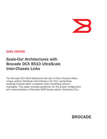 Brocade DCX 8510 Technical Brief | Manualzz