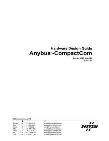 Anybus module CompactCom Hardware Design Guide | Manualzz
