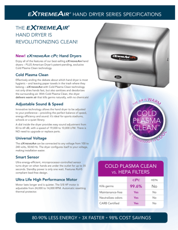 eXtremeAir cPc CPC9, CPC9-M, CPC9-BG, CPC9-C, CPC9-SS, gXt GXT9, GXT9-M ...